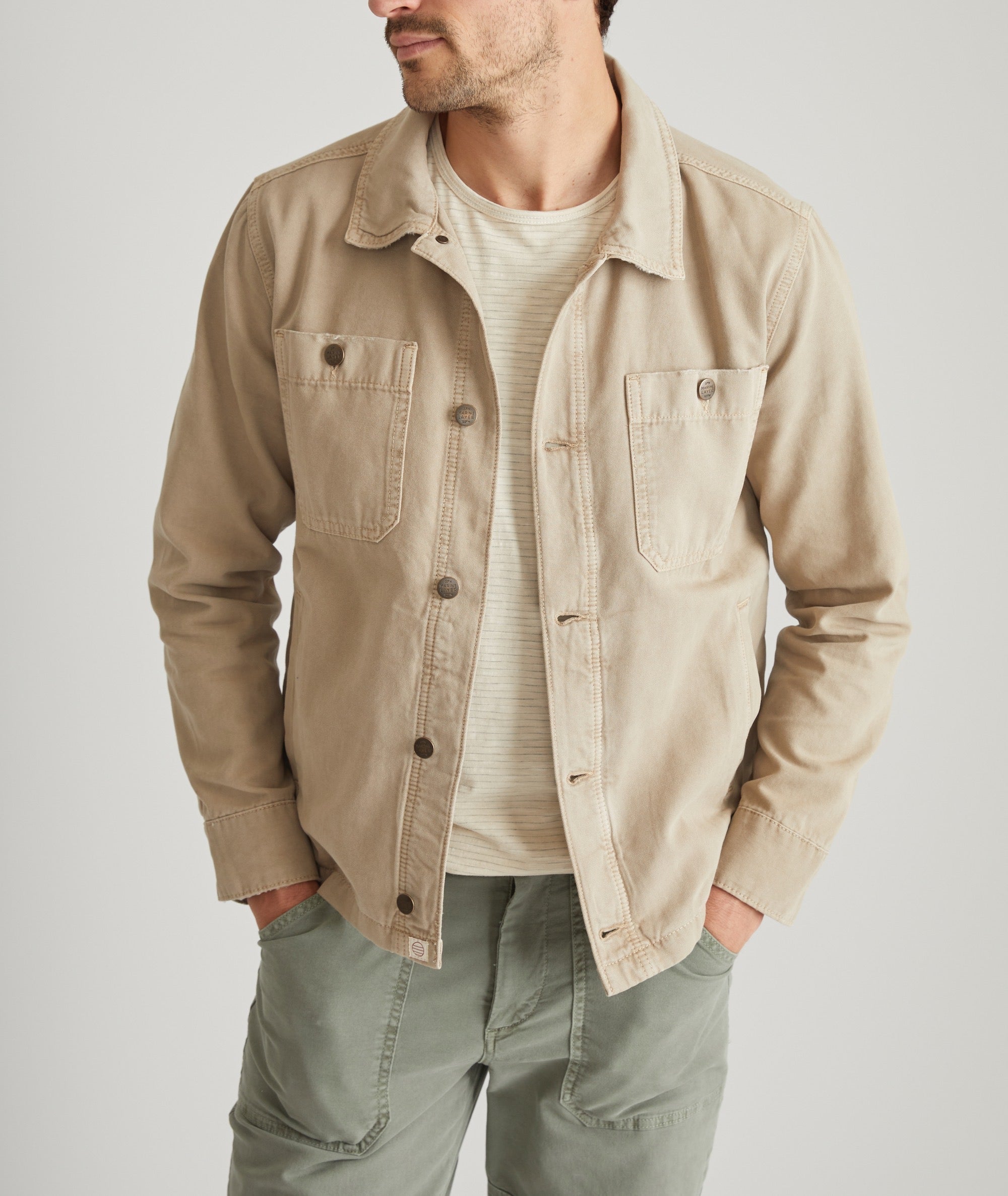 Patrick Canvas Overshirt – Marine Layer