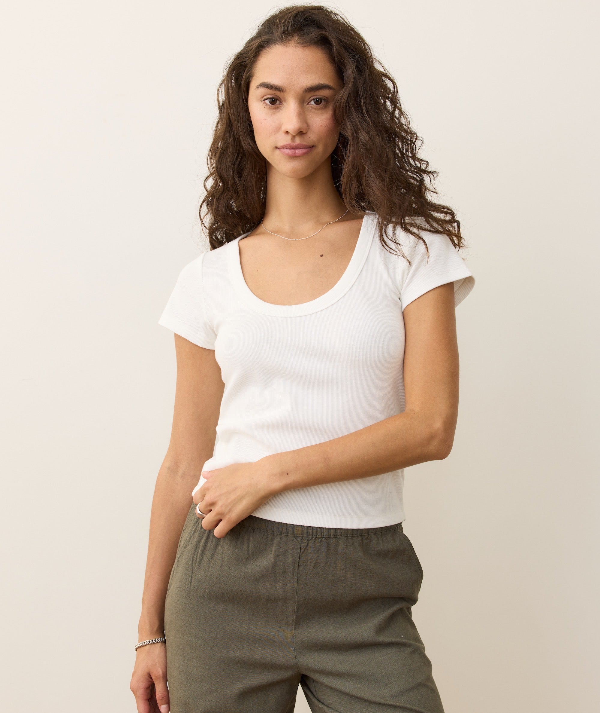 Lexi Rib Sun-In Scoop Tee – Marine Layer
