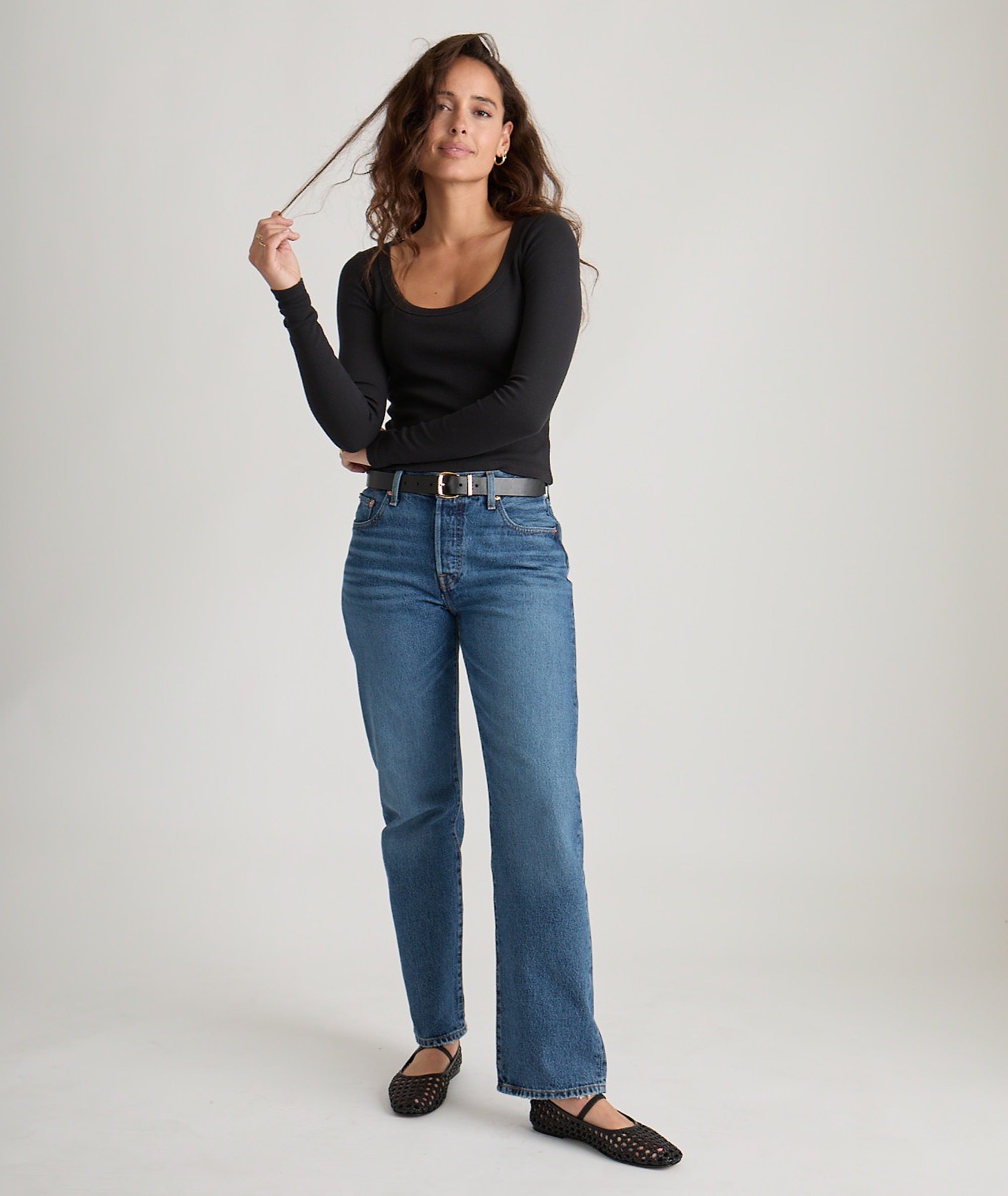 Lexi Rib Sun-In Scoop Tee – Marine Layer