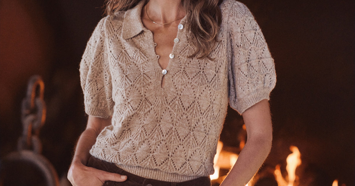 Rebecca Sweater Polo – Marine Layer