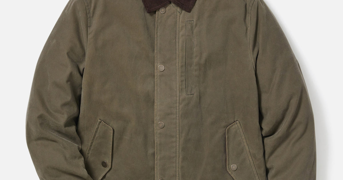 Weston Wax Canvas Barn Jacket – Marine Layer