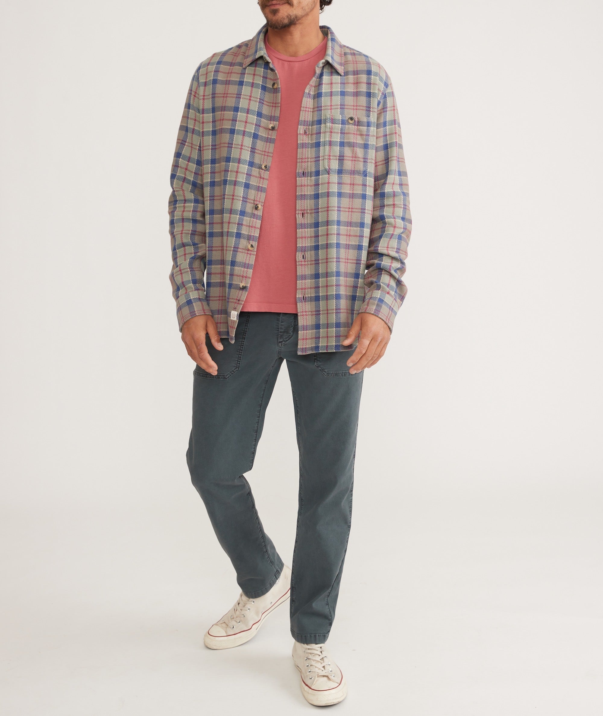 Cole Textured Twill Shirt – Marine Layer