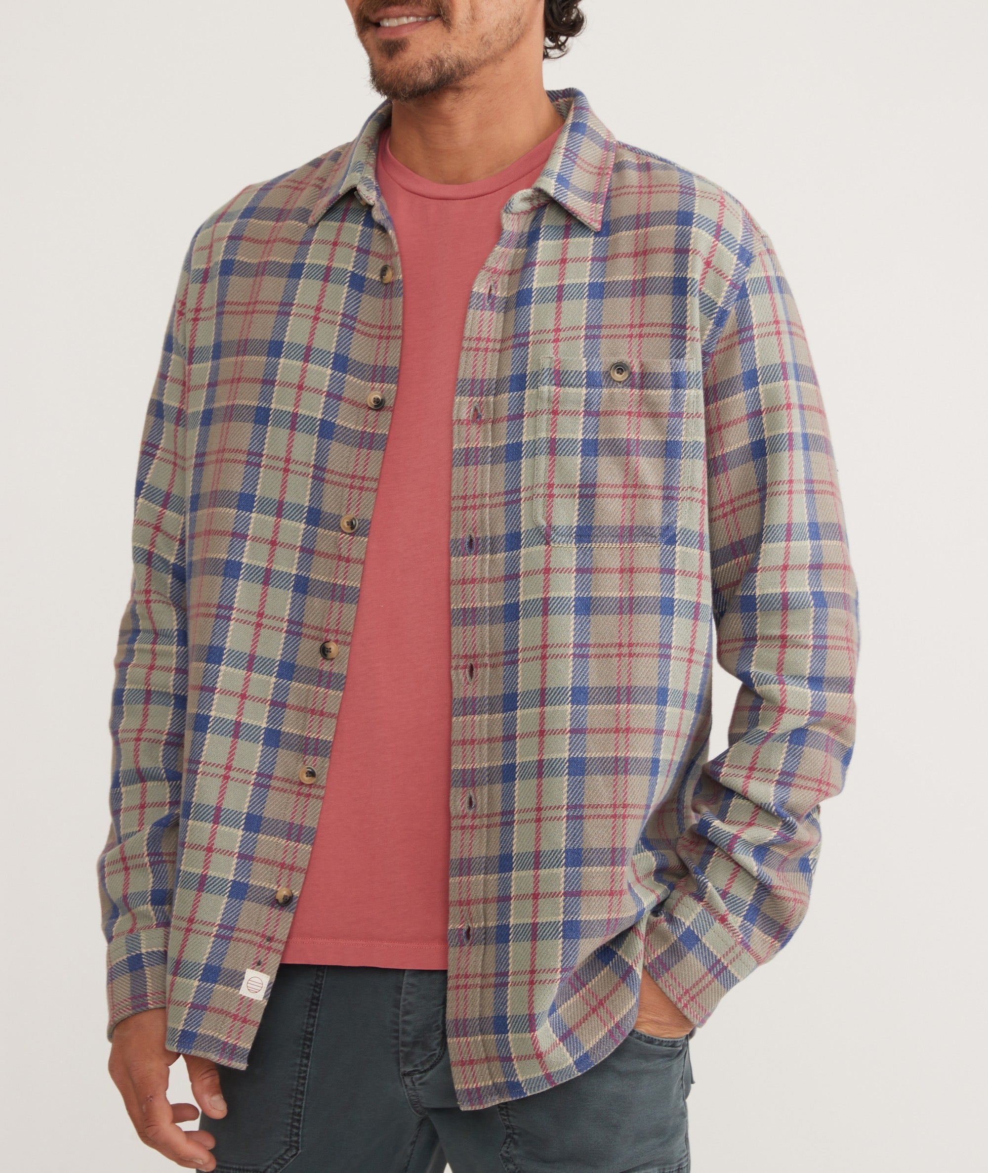 Cole Textured Twill Shirt – Marine Layer