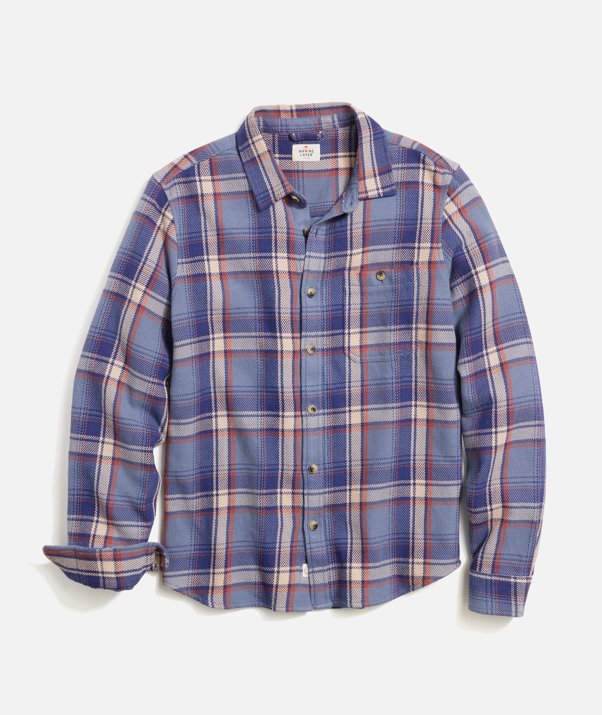 Cole Textured Twill Shirt – Marine Layer