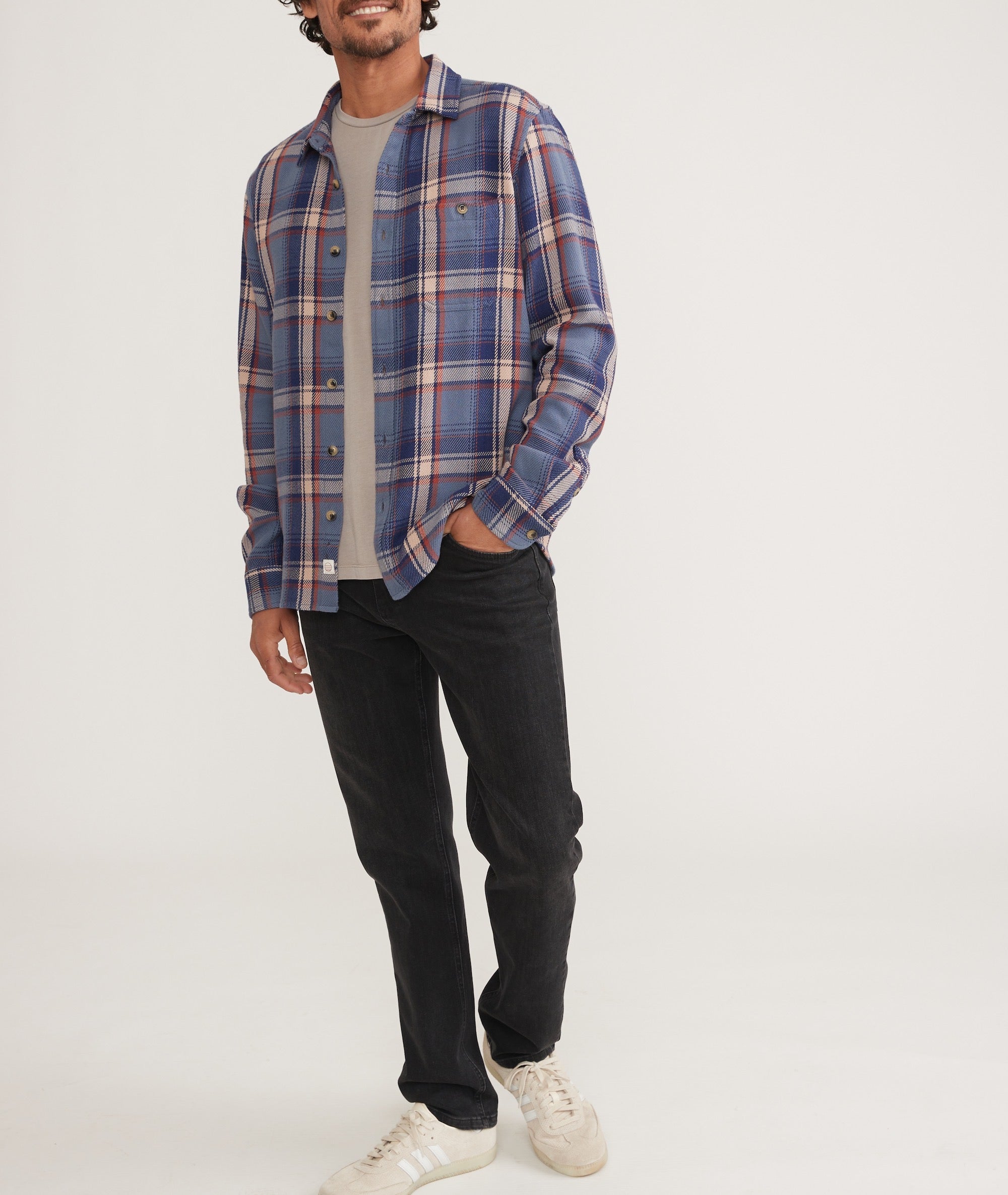 Cole Textured Twill Shirt – Marine Layer