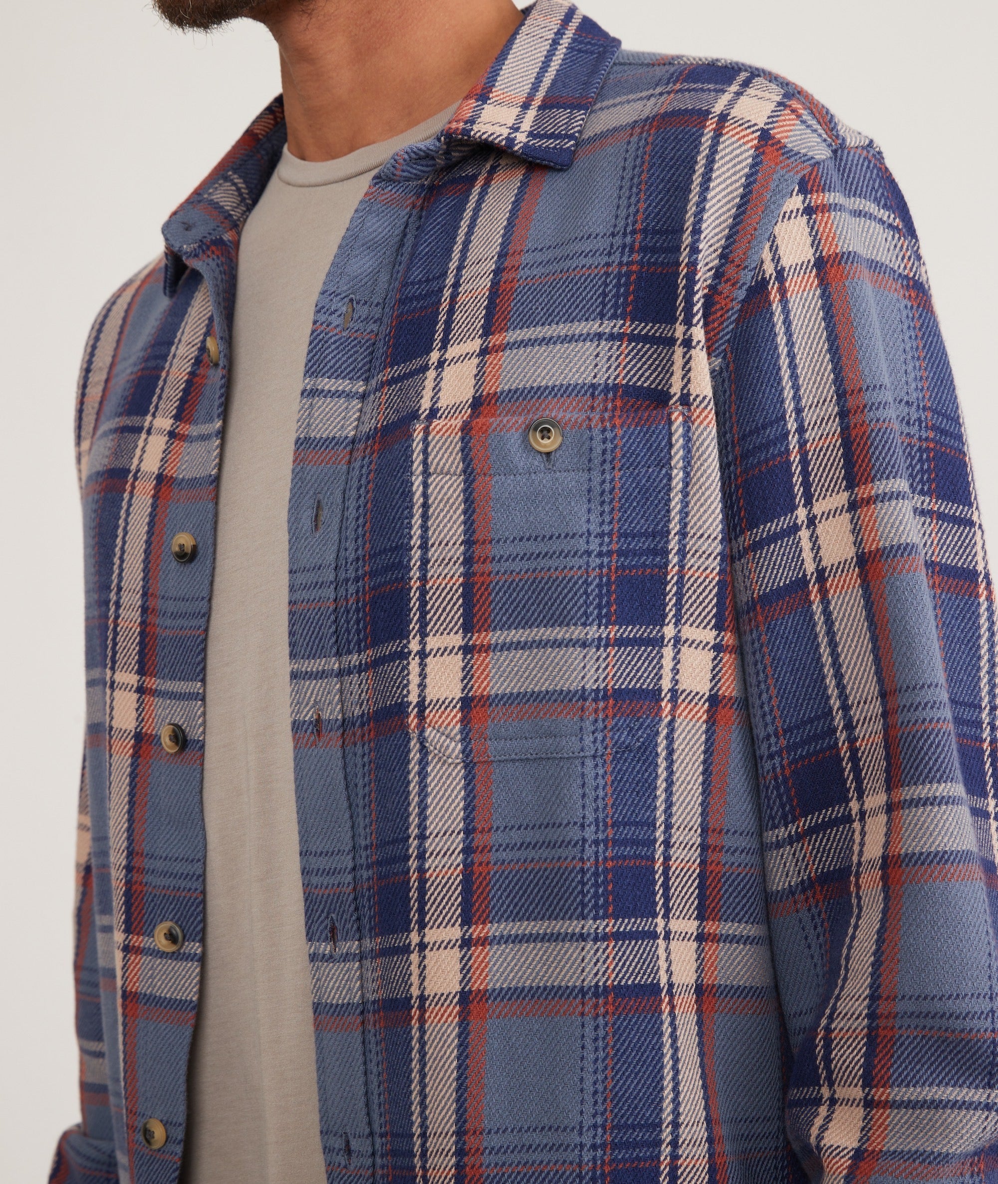 Cole Textured Twill Shirt – Marine Layer