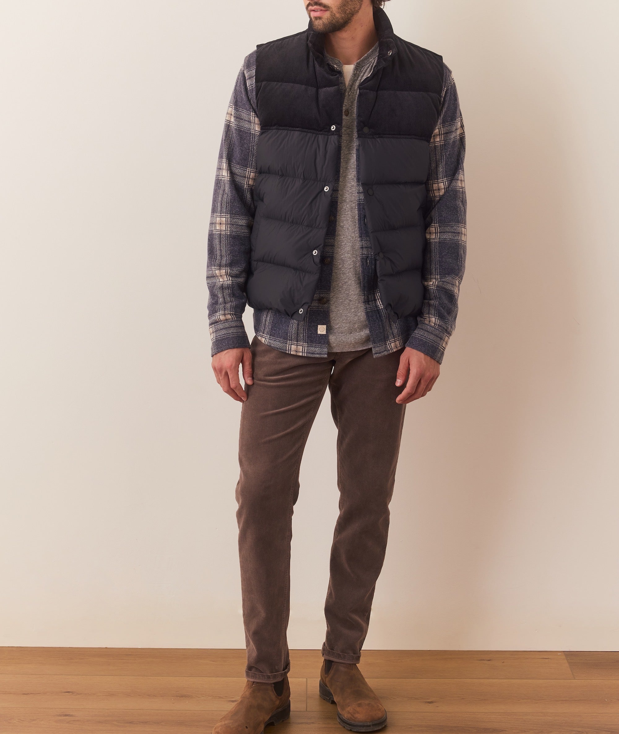 Miles Corduroy Puffer Vest – Marine Layer