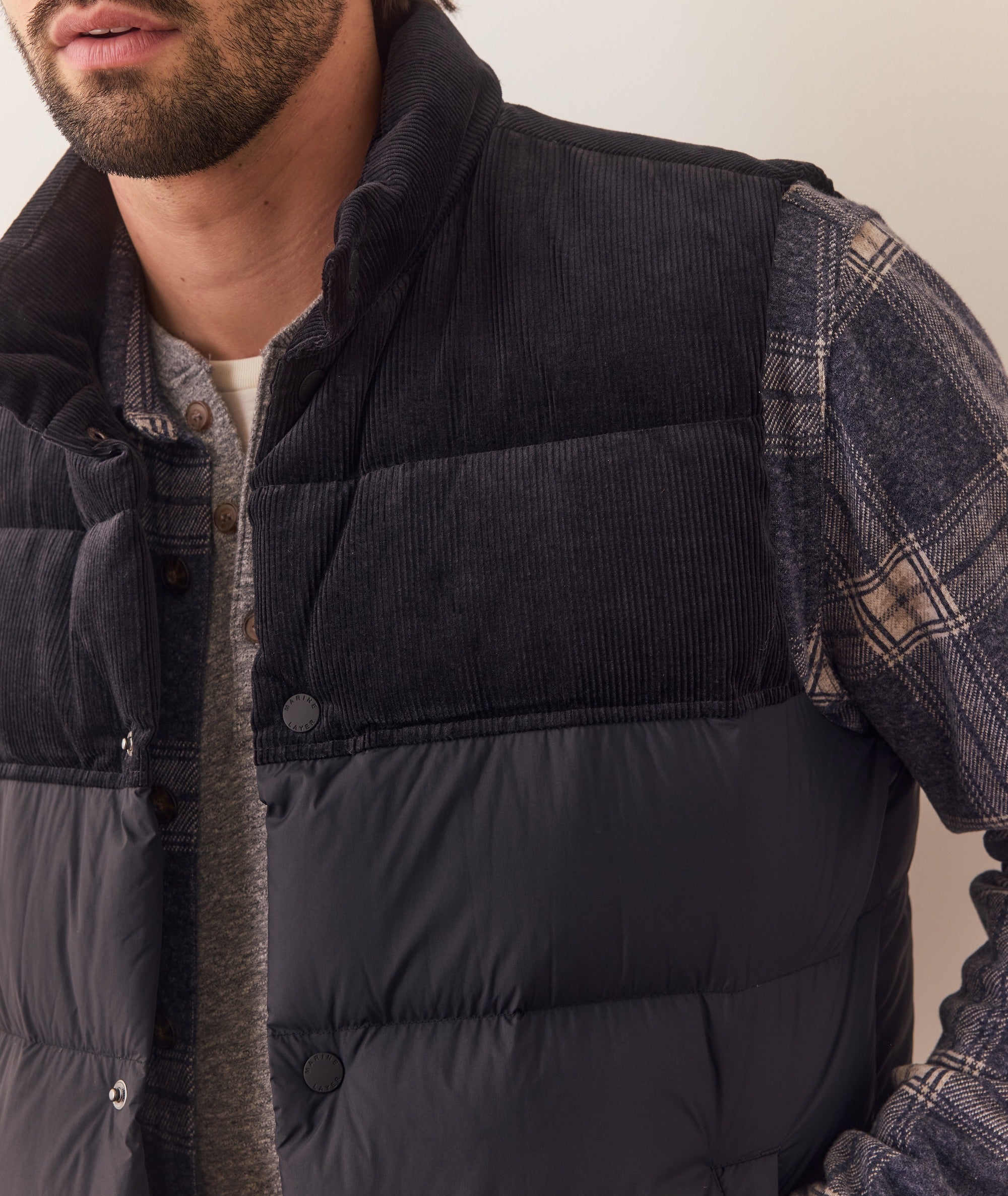 Miles Corduroy Puffer Vest – Marine Layer