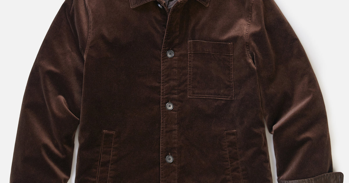 Lorenzo Velvet Overshirt – Marine Layer