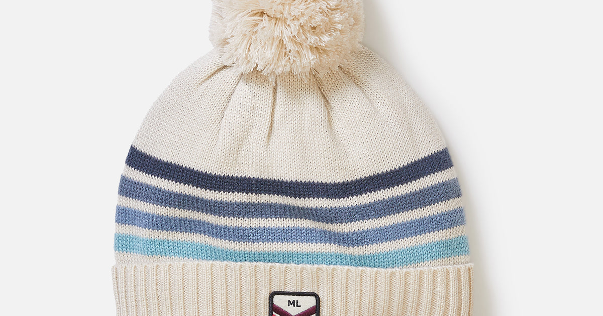 Stripe Pom Beanie – Marine Layer