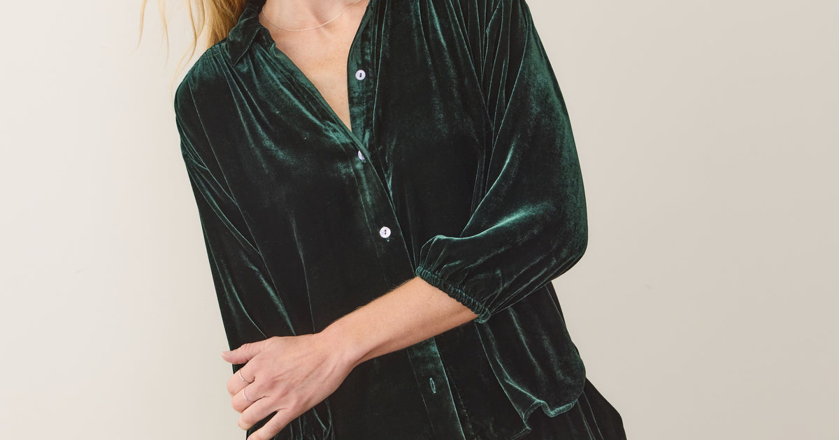 Bella Velvet Button Down – Marine Layer