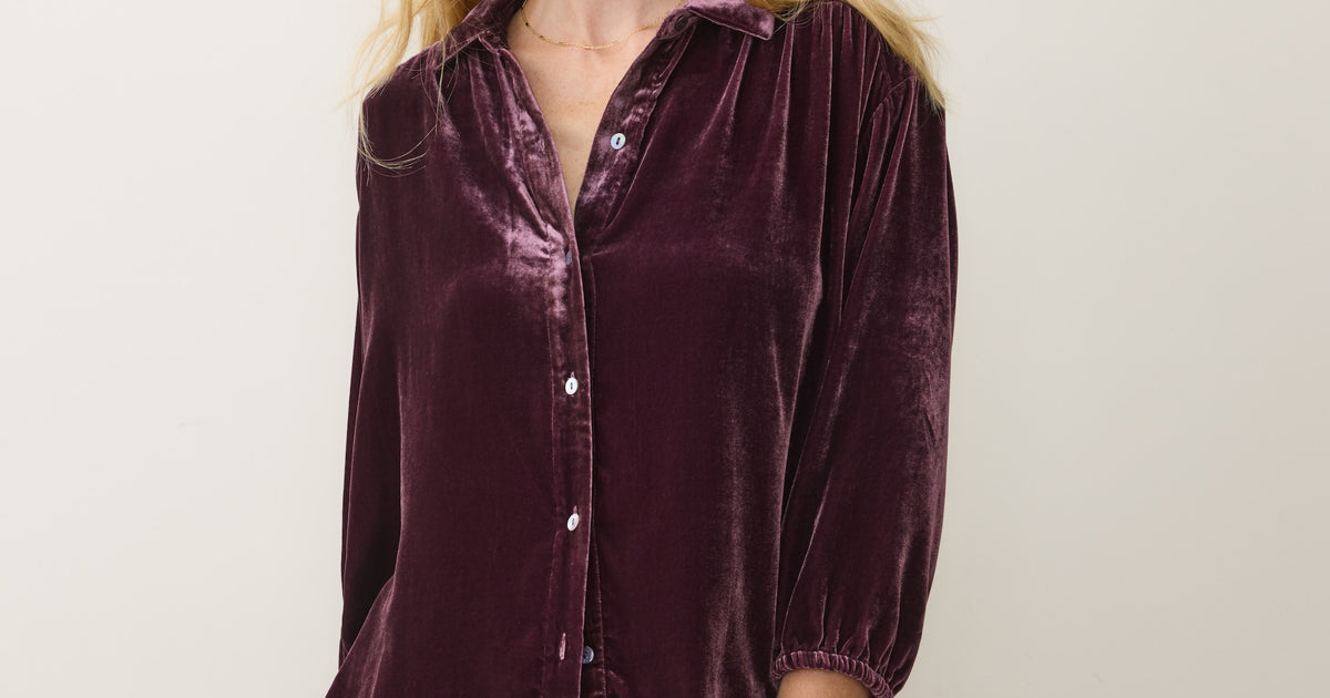 Bella Velvet Button Down – Marine Layer