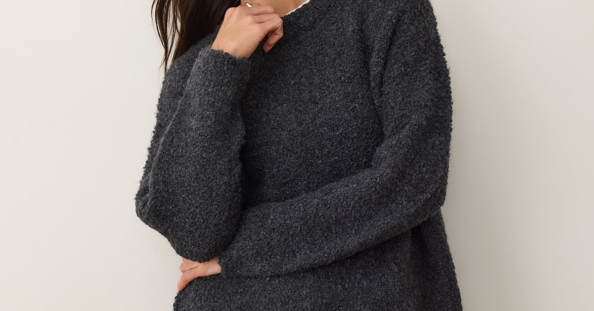 Elena Bouclé Oversized Sweater – Marine Layer
