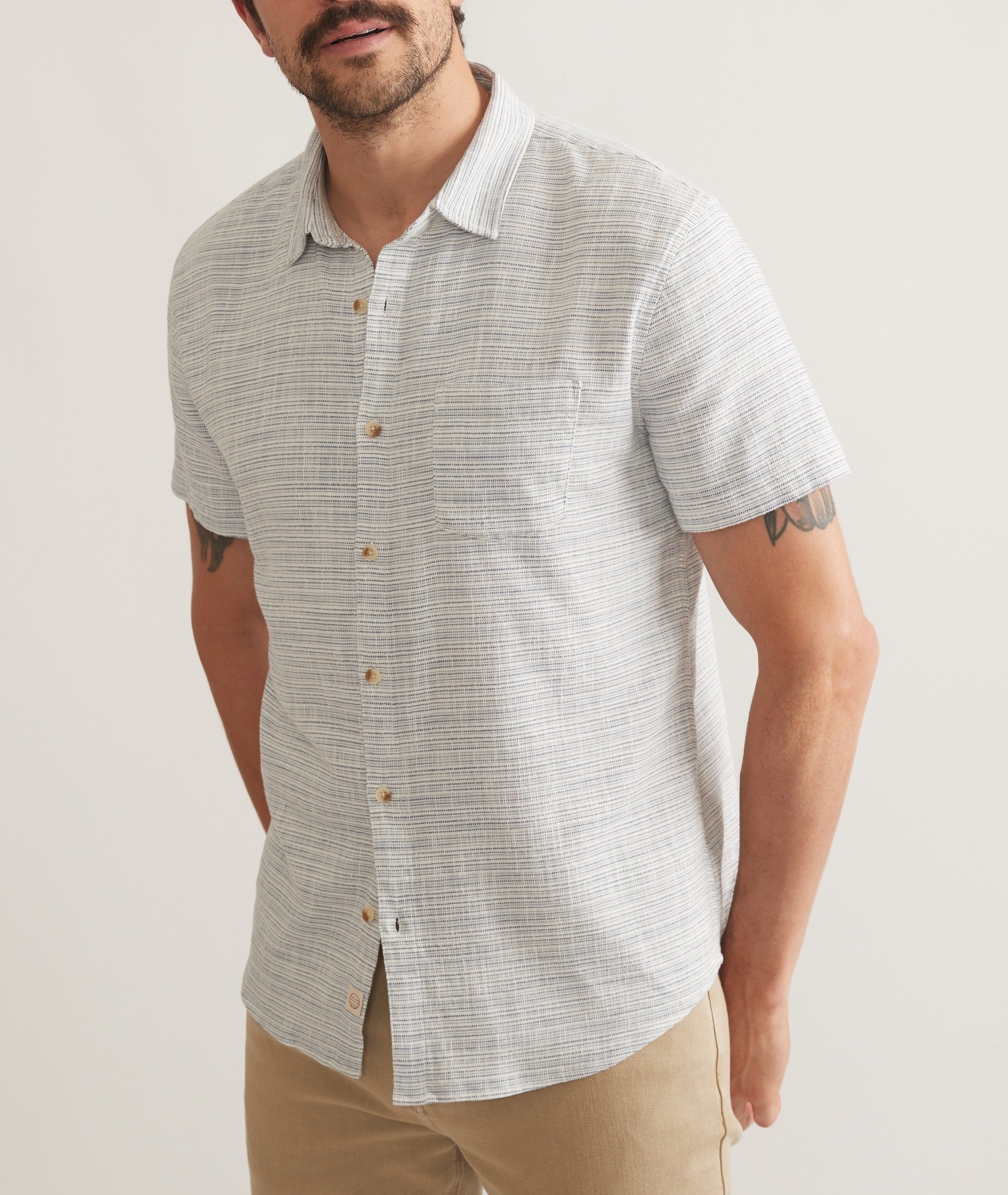 Stretch Selvage Short Sleeve Shirt – Marine Layer