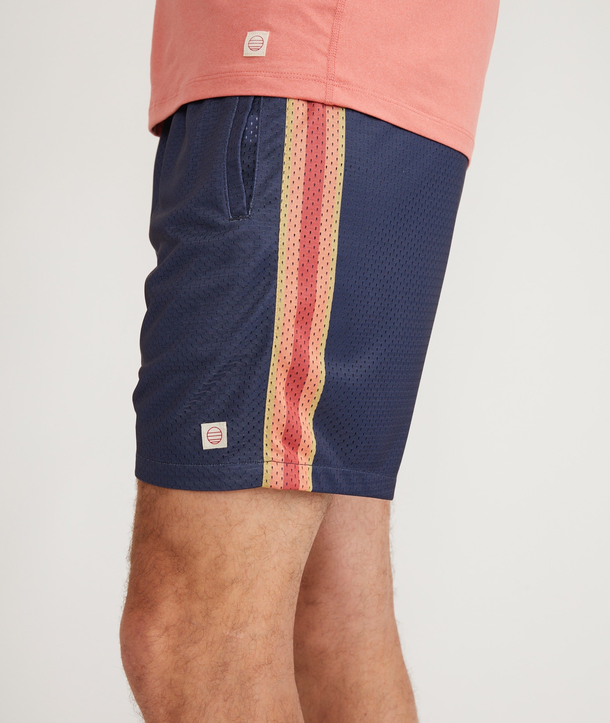 6" Mesh Short in Navy Stripe – Marine Layer