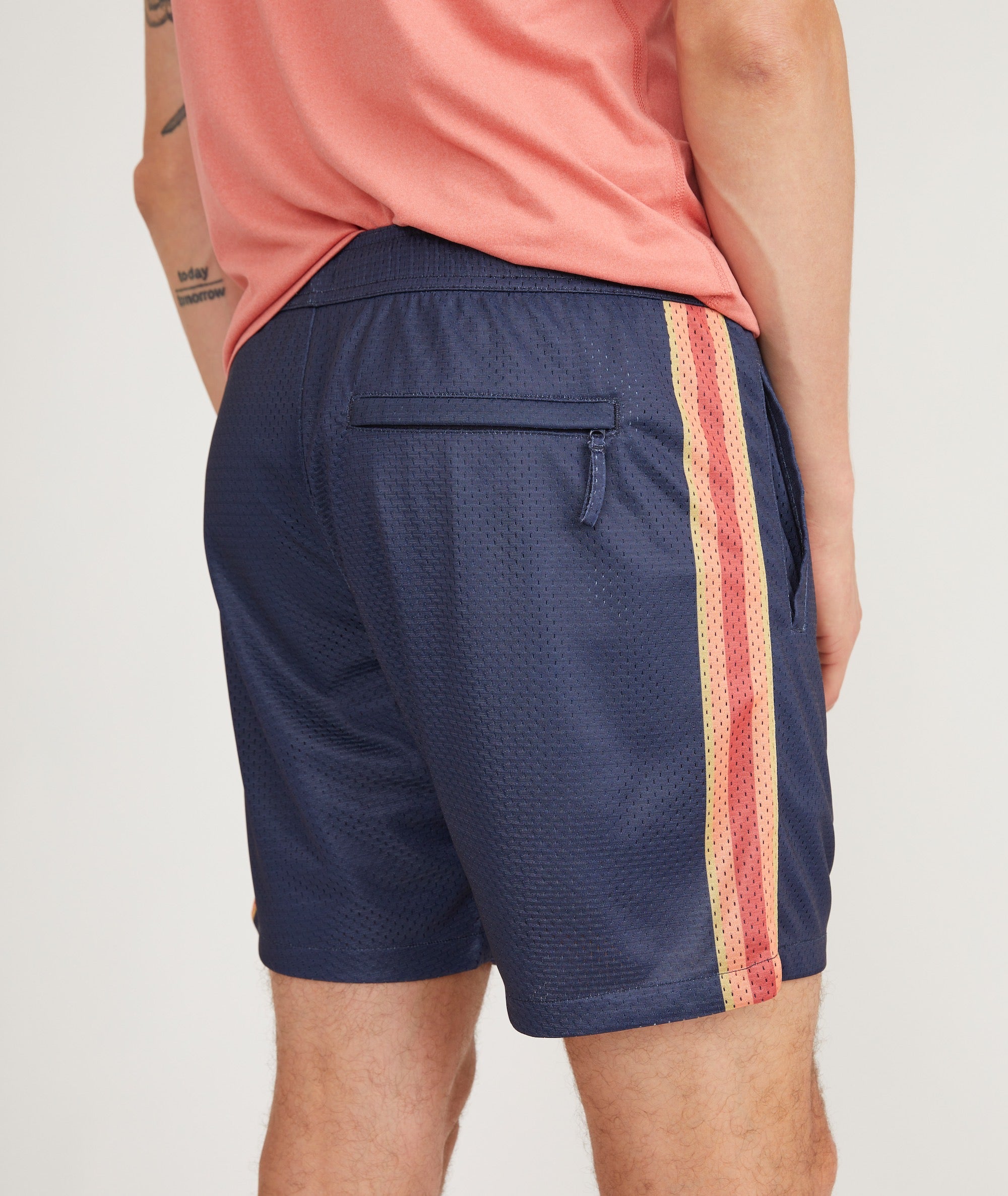 6" Mesh Short in Navy Stripe – Marine Layer