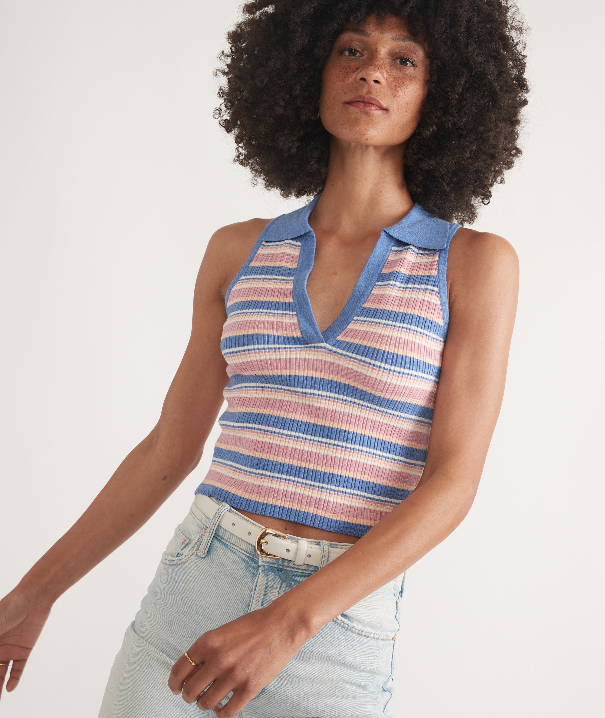 Amelia Rib Polo – Marine Layer