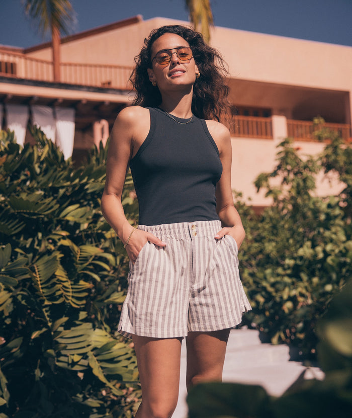 Lexi Rib Sun-In High Neck Crop Tank – Marine Layer