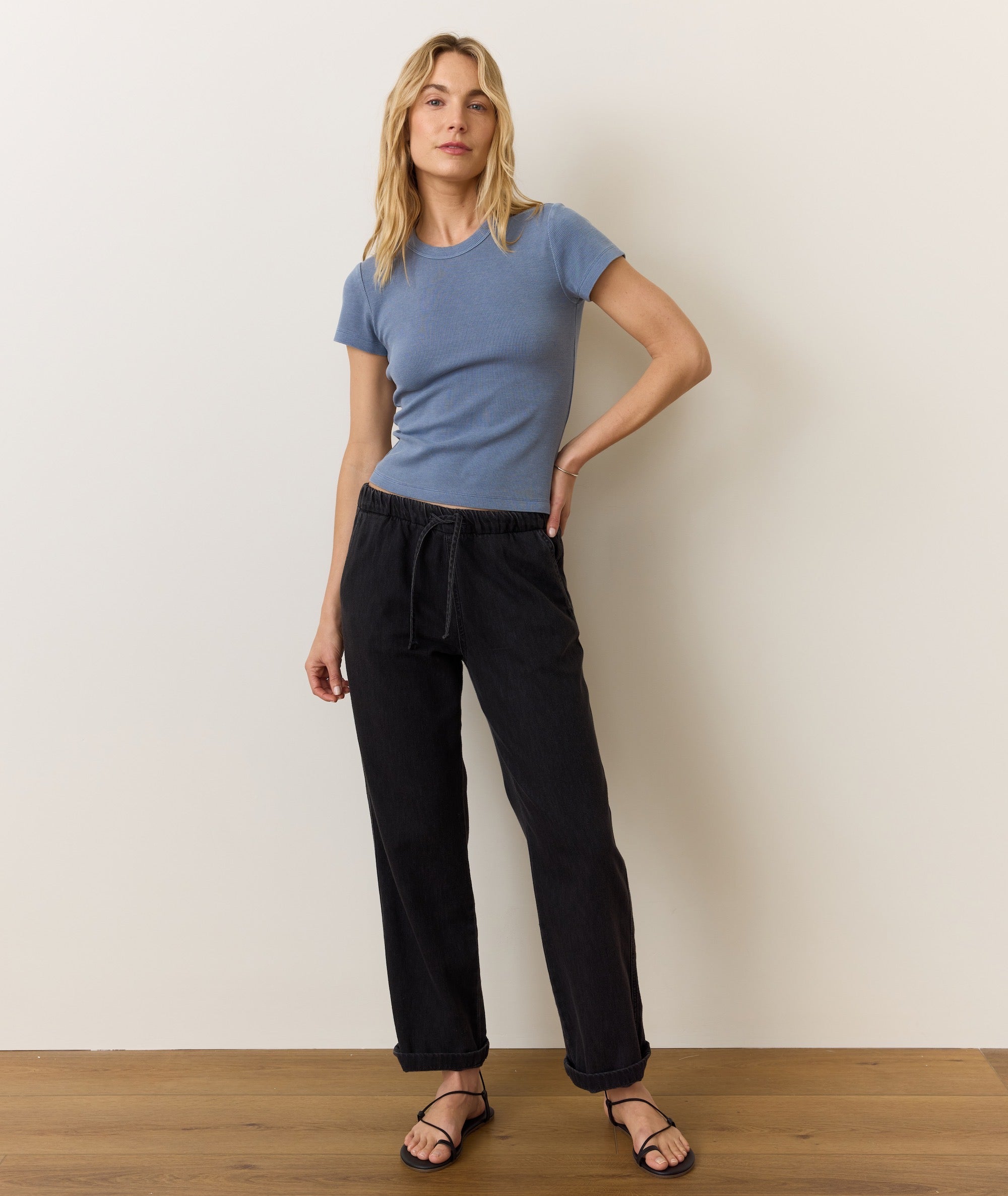 Lexi Rib Sun-In Crew Tee – Marine Layer