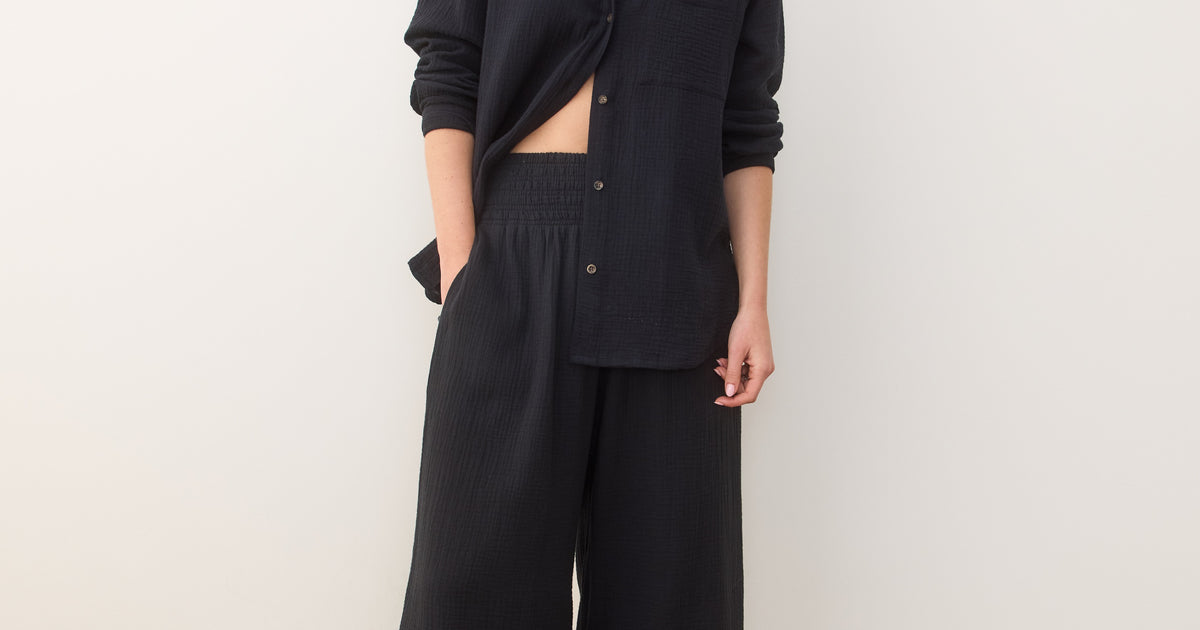 Sophia Double Cloth Palazzo Pant – Marine Layer