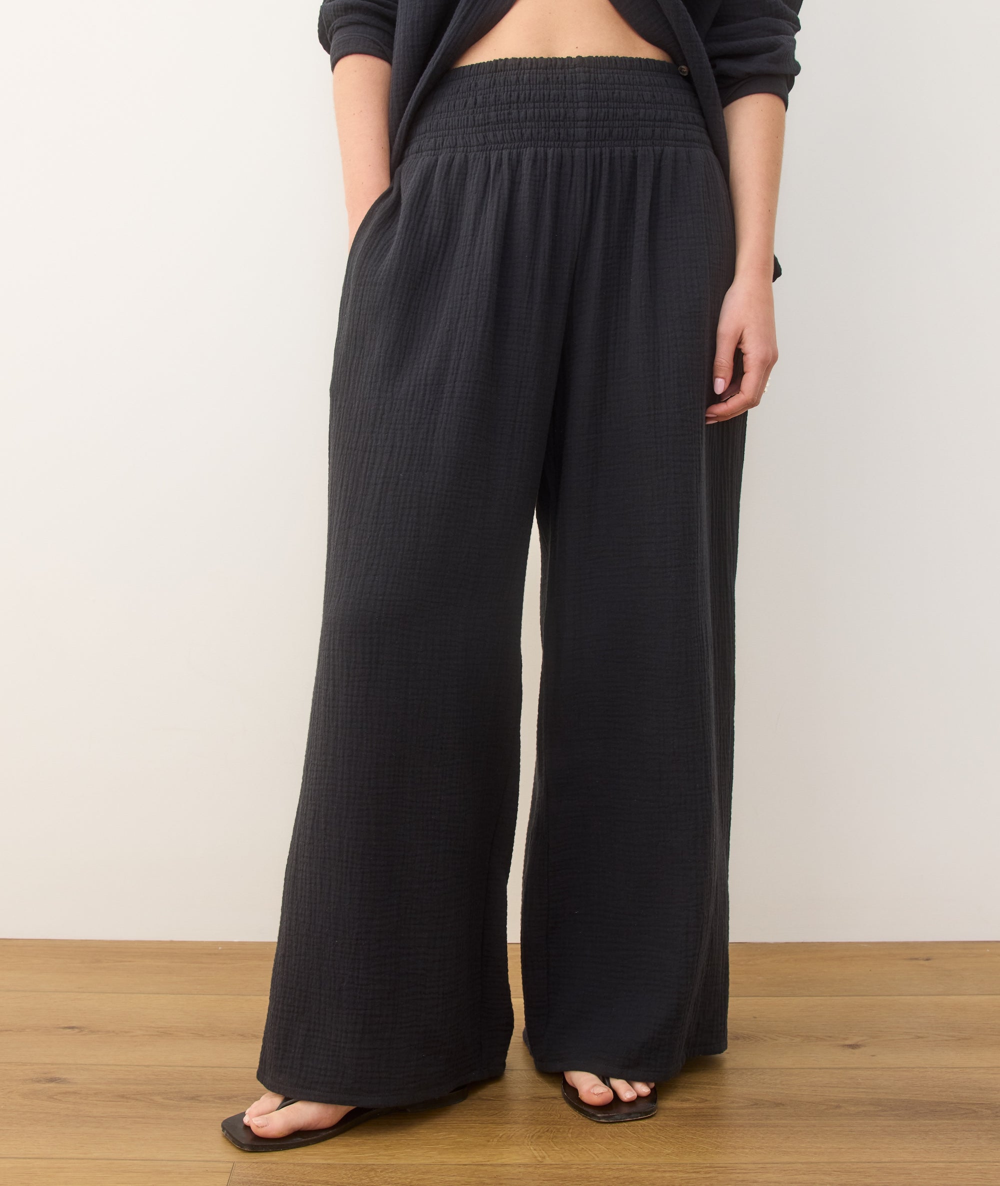 Sophia Double Cloth Palazzo Pant – Marine Layer