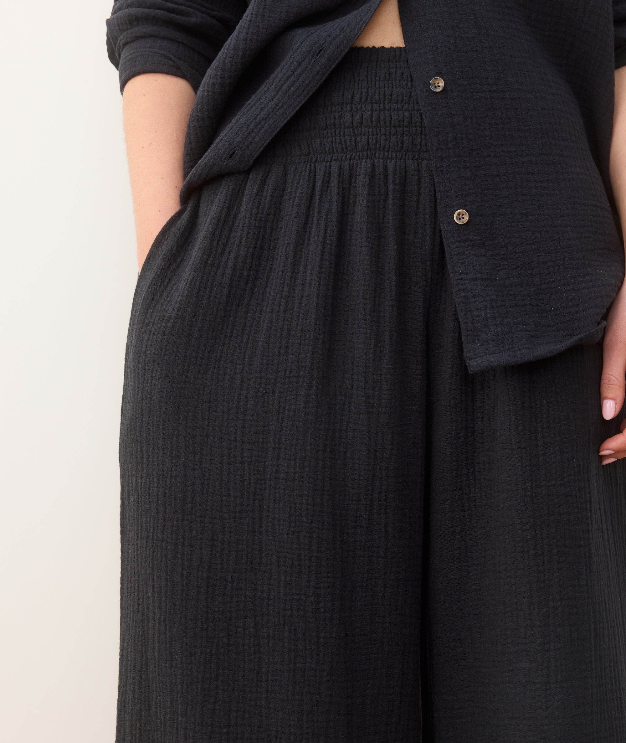 Sophia Double Cloth Palazzo Pant – Marine Layer