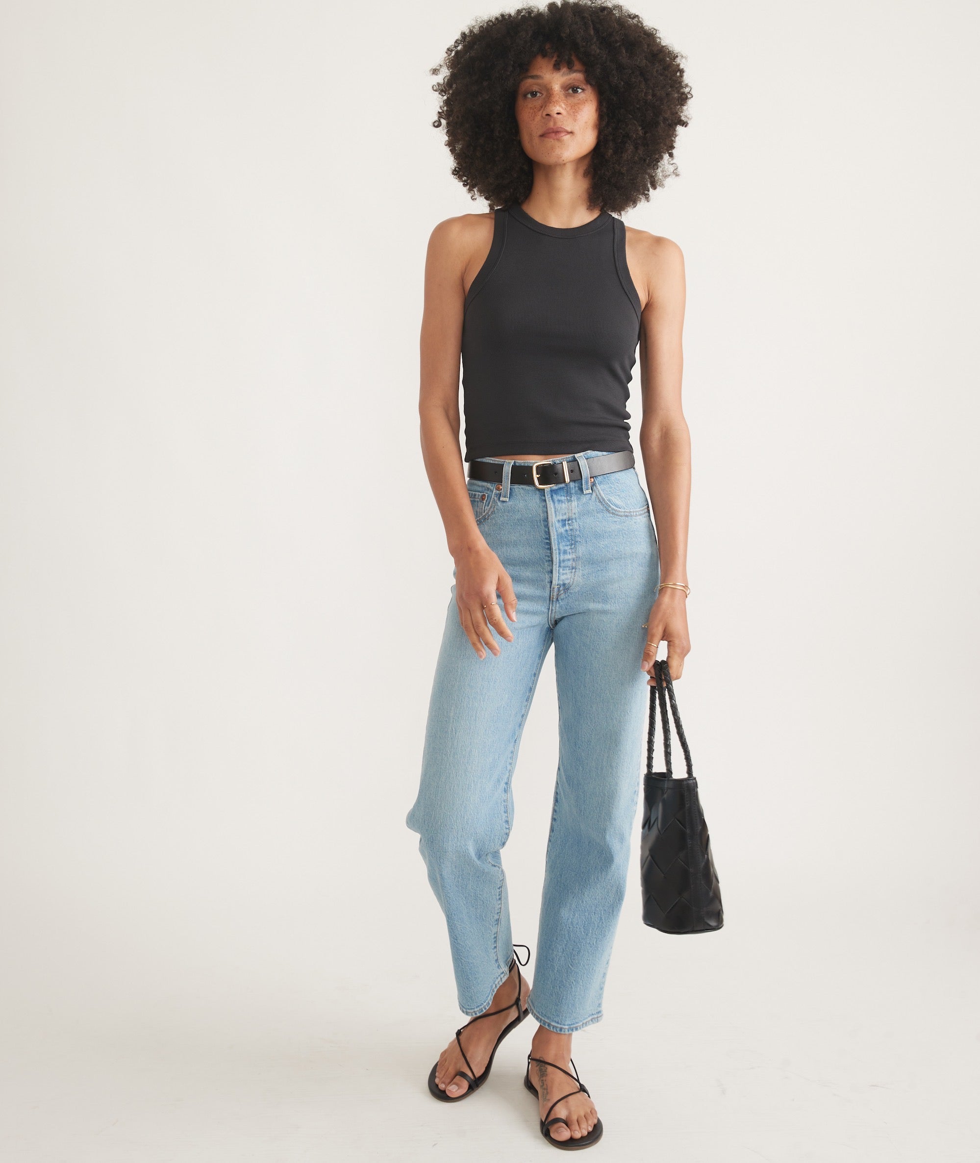 Lexi Rib Sun-In High Neck Crop Tank – Marine Layer