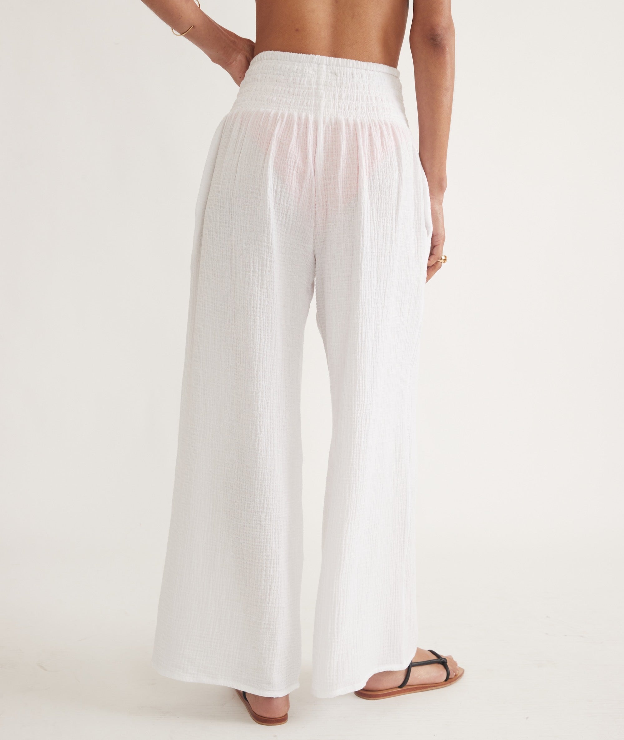 Sophia Double Cloth Palazzo Pant – Marine Layer