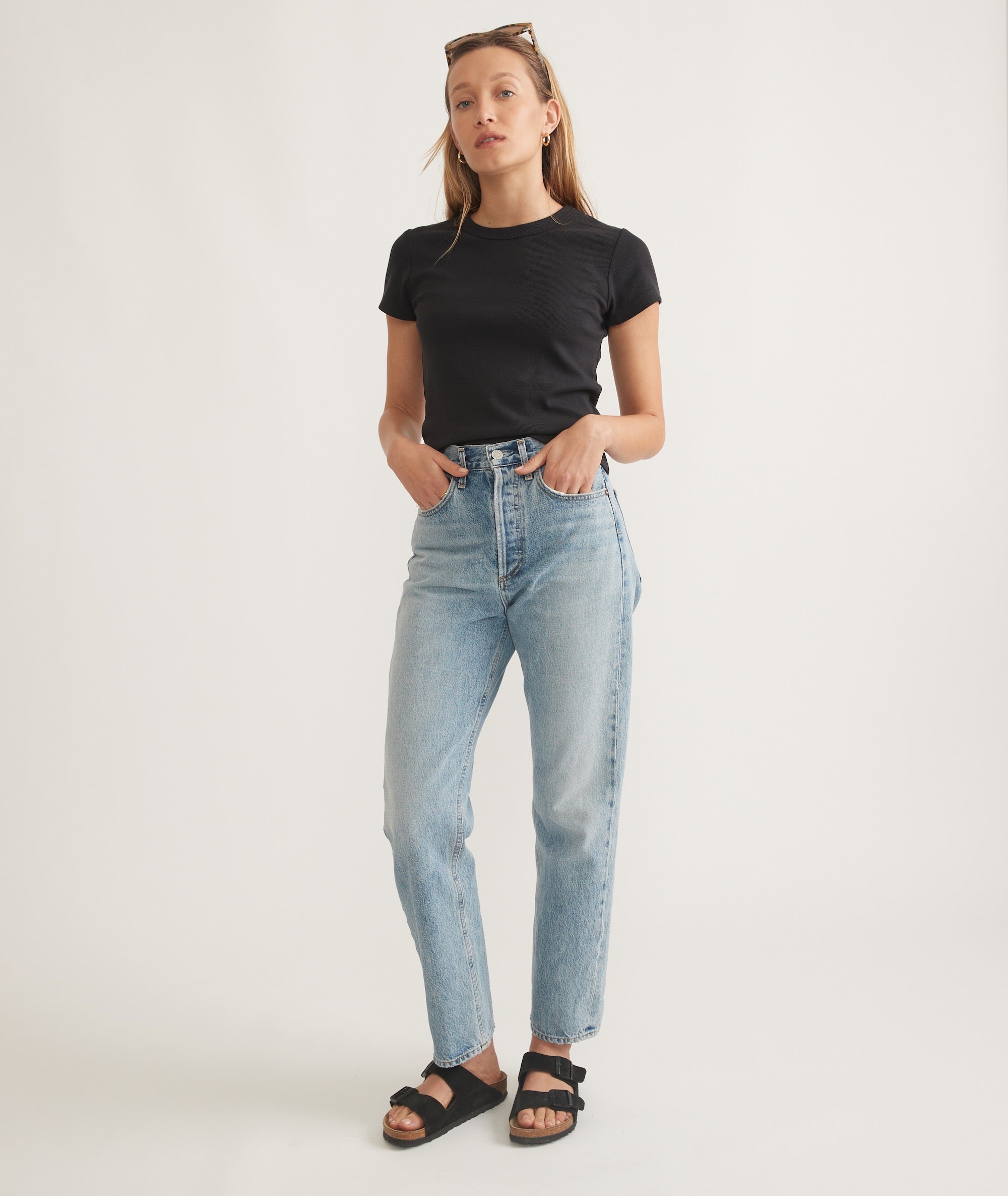 Lexi Rib Sun-In Crew Tee – Marine Layer