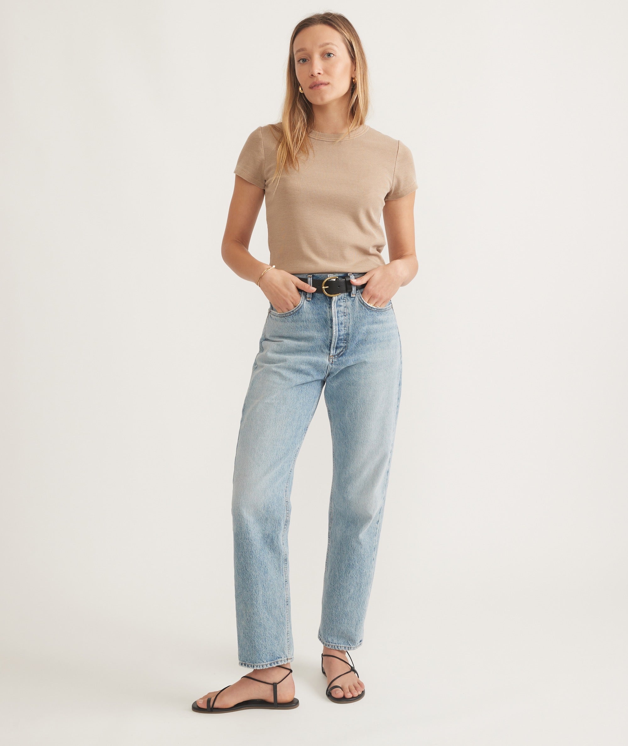 Lexi Rib Sun-In Crew Tee – Marine Layer