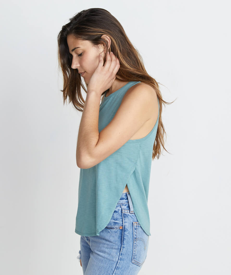 Side Tulip Tank in Surf Green – Marine Layer