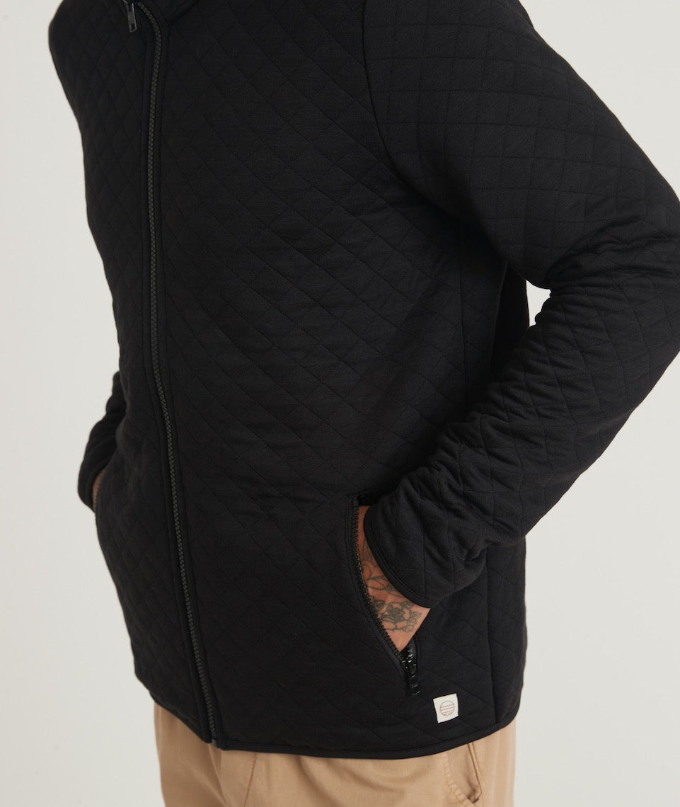 Men's Corbet Full Zip Jacket in Black – Marine Layer