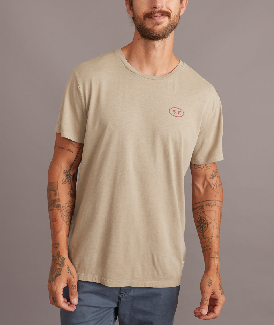 Signature Crew Graphic Tee in Chinchilla – Marine Layer