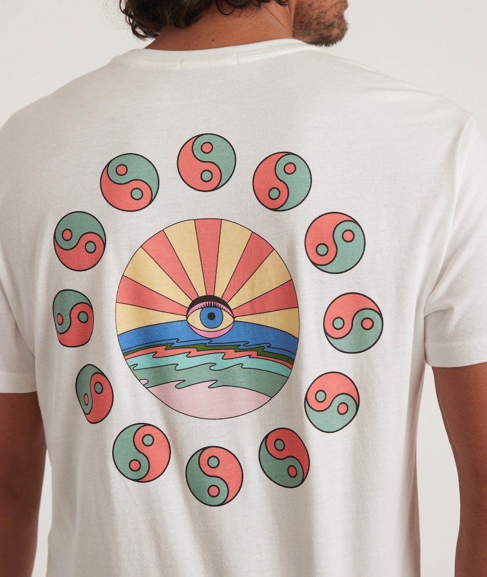 Signature Crew Graphic Tee in Natural – Marine Layer