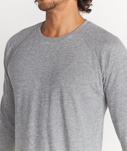 Double Knit Baseball Raglan in Heather Grey – Marine Layer