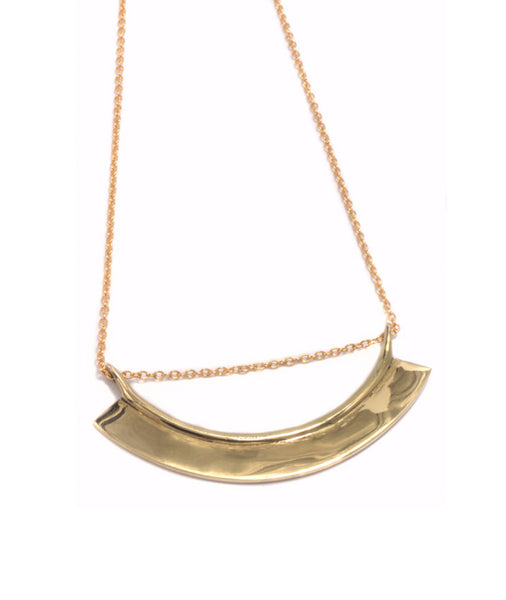 Soko Paddle Threaded Necklace - Brass – Marine Layer