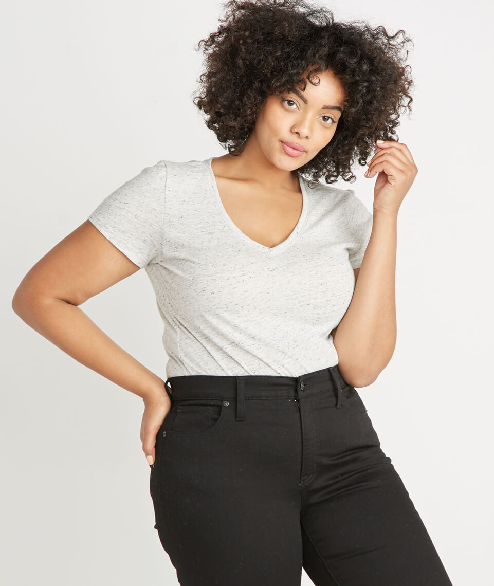 V-Neck in Light Heather Ash – Marine Layer